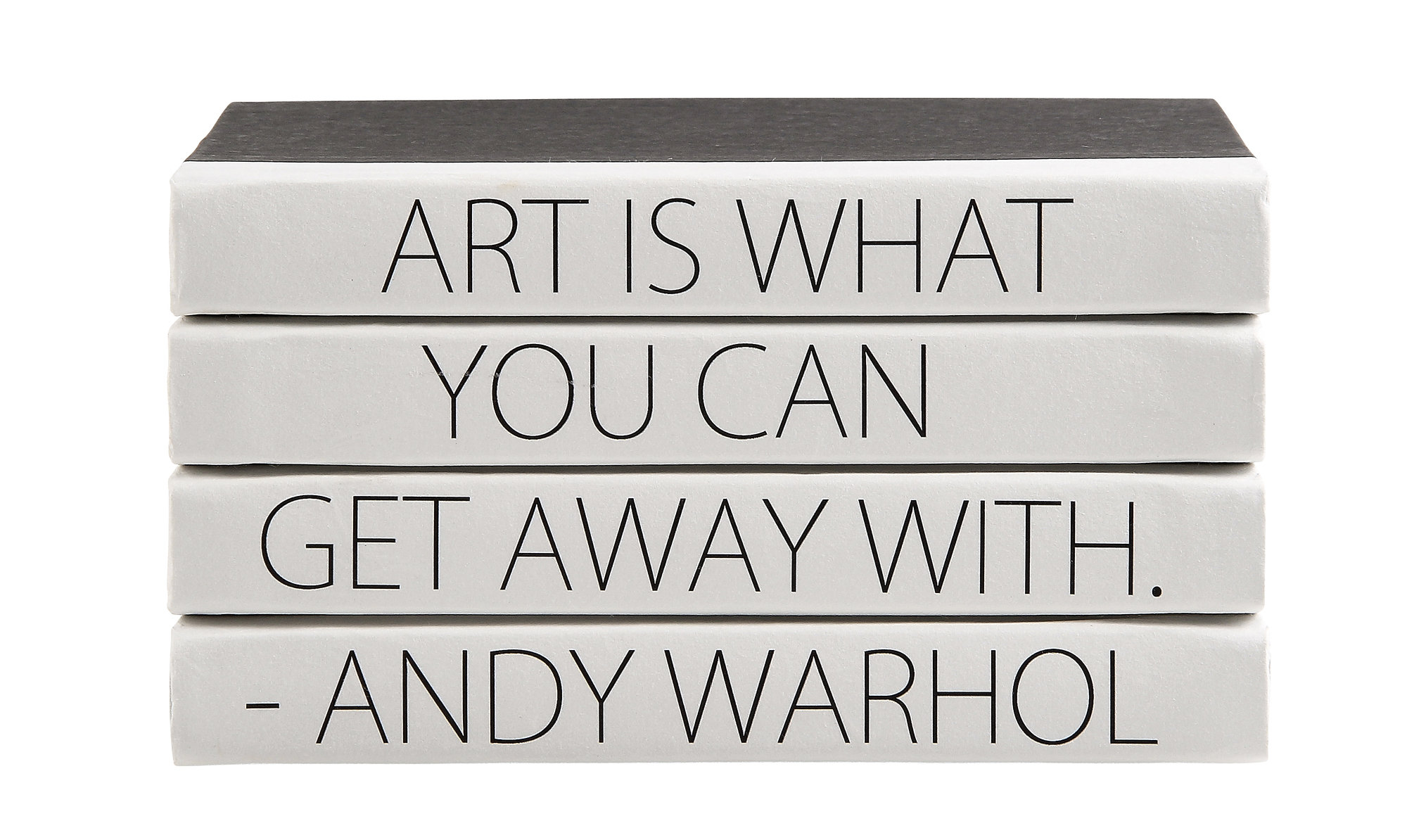 E. Lawrence Ltd. 4 Piece Art Is What You Can Get Away with Quote Stack ...