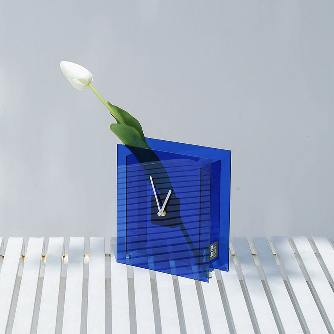 Wrought Studio Acrylic Design Clock, Vase, Wall Art, Nordic Style ...