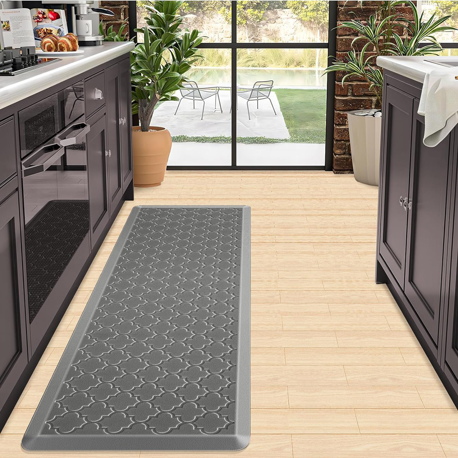 Lark Manor™ Gissele Kitchen Mat And Rugs, Cushioned Anti Fatigue ...