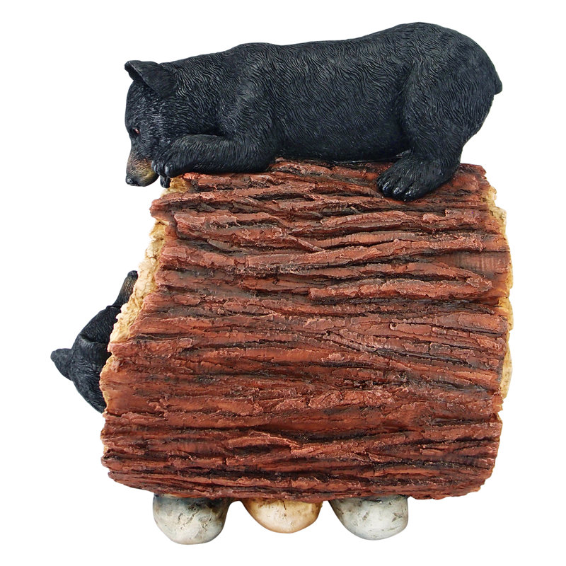 Design Toscano Rough Play Bear Cubs Garden Statue & Reviews | Wayfair