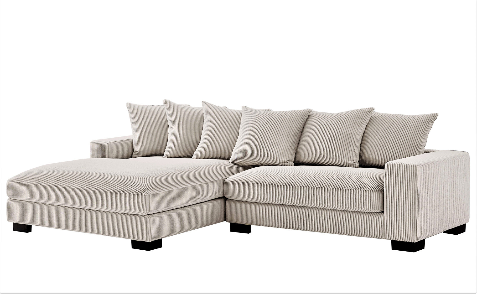 Ivy Bronx Luxe Overd Two-Piece Sectional Couches For Living Room | Wayfair