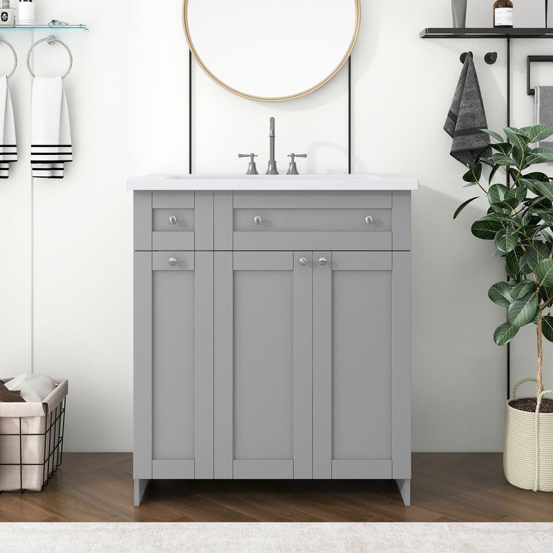 Winston Porter Michaelina 30 Free Standing Single Bathroom Vanity
