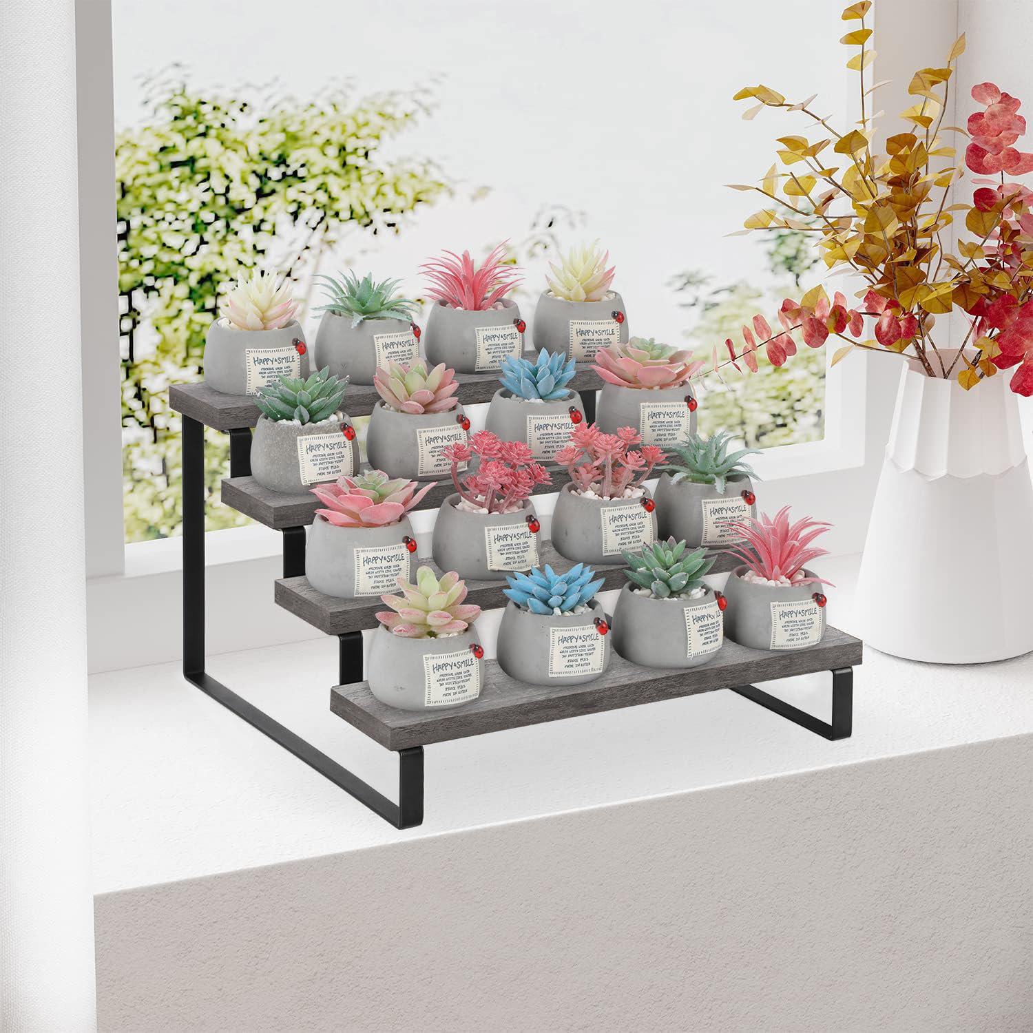 Rebrilliant Wooden Display Riser Stand, Tiered Perfume And Cologne ...