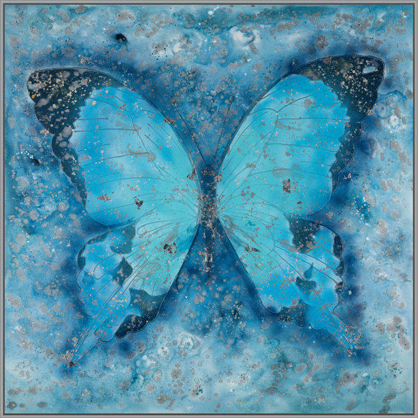 RFA Decor Blue Butterfly Print by H. Scott RFA Decor | Perigold
