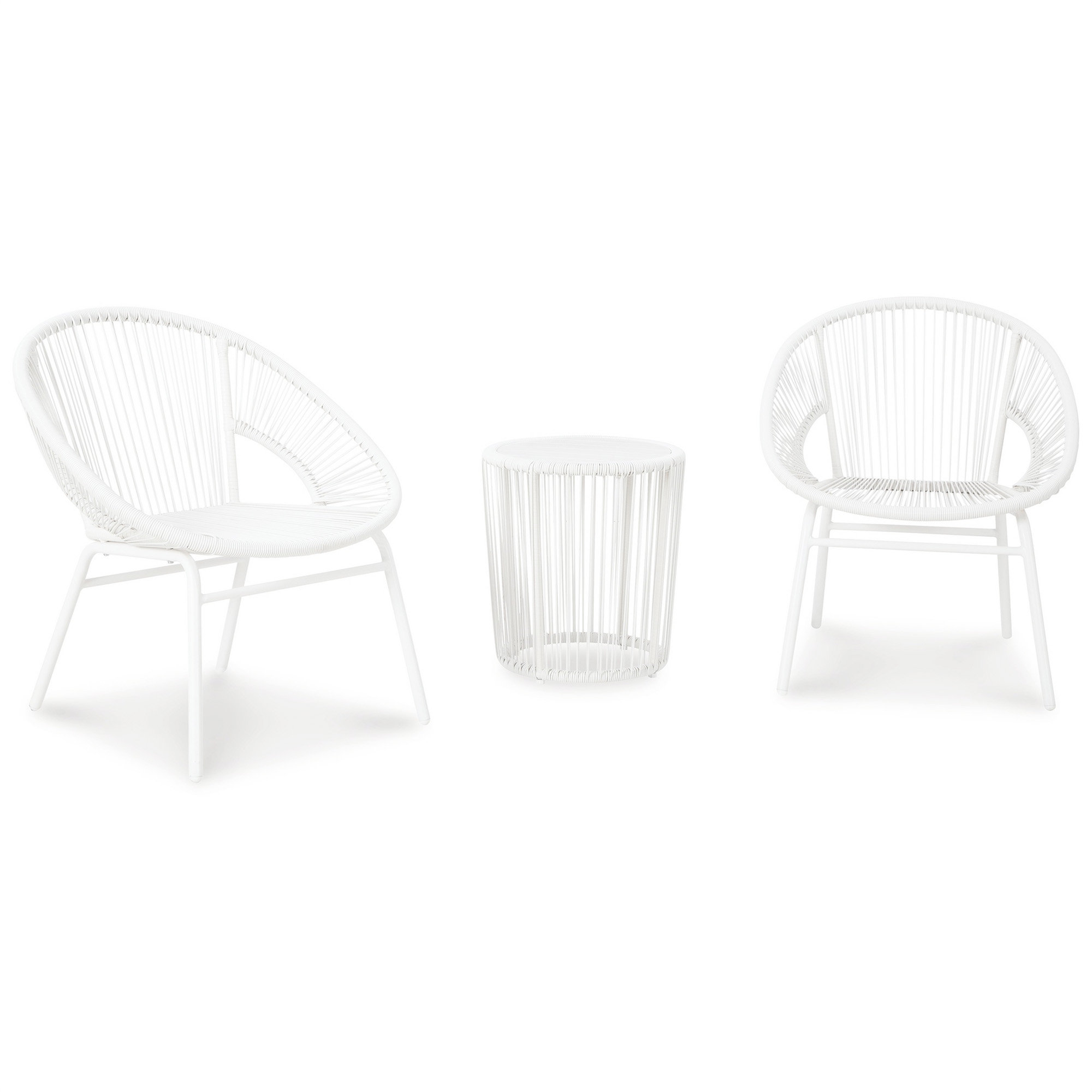 Ebern Designs Hely 3 Piece Outdoor Table And Chairs Set | Wayfair