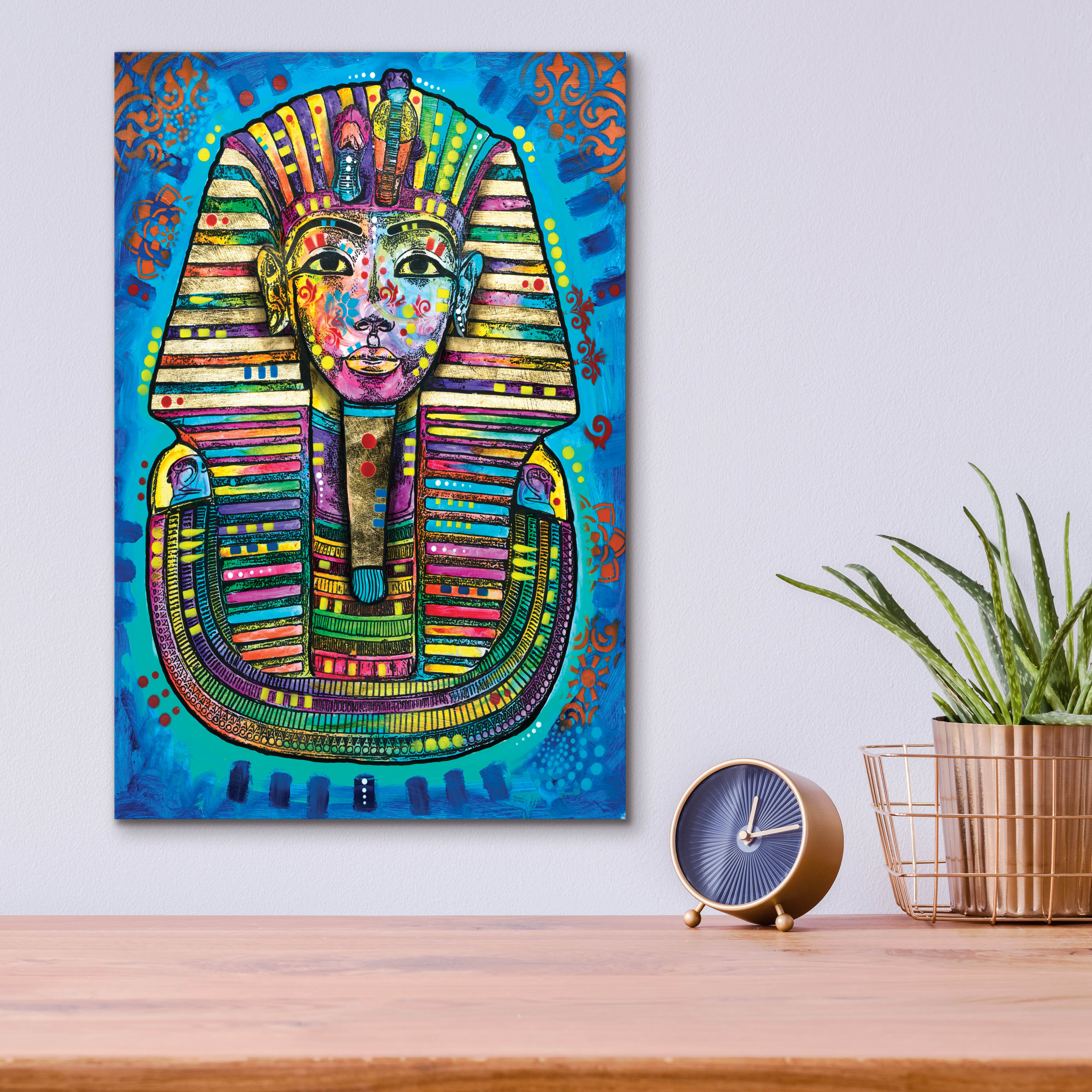 Bungalow Rose 'Tutankhamun' by Dean Russo Acrylic Glass Wall Art, 12" x ...