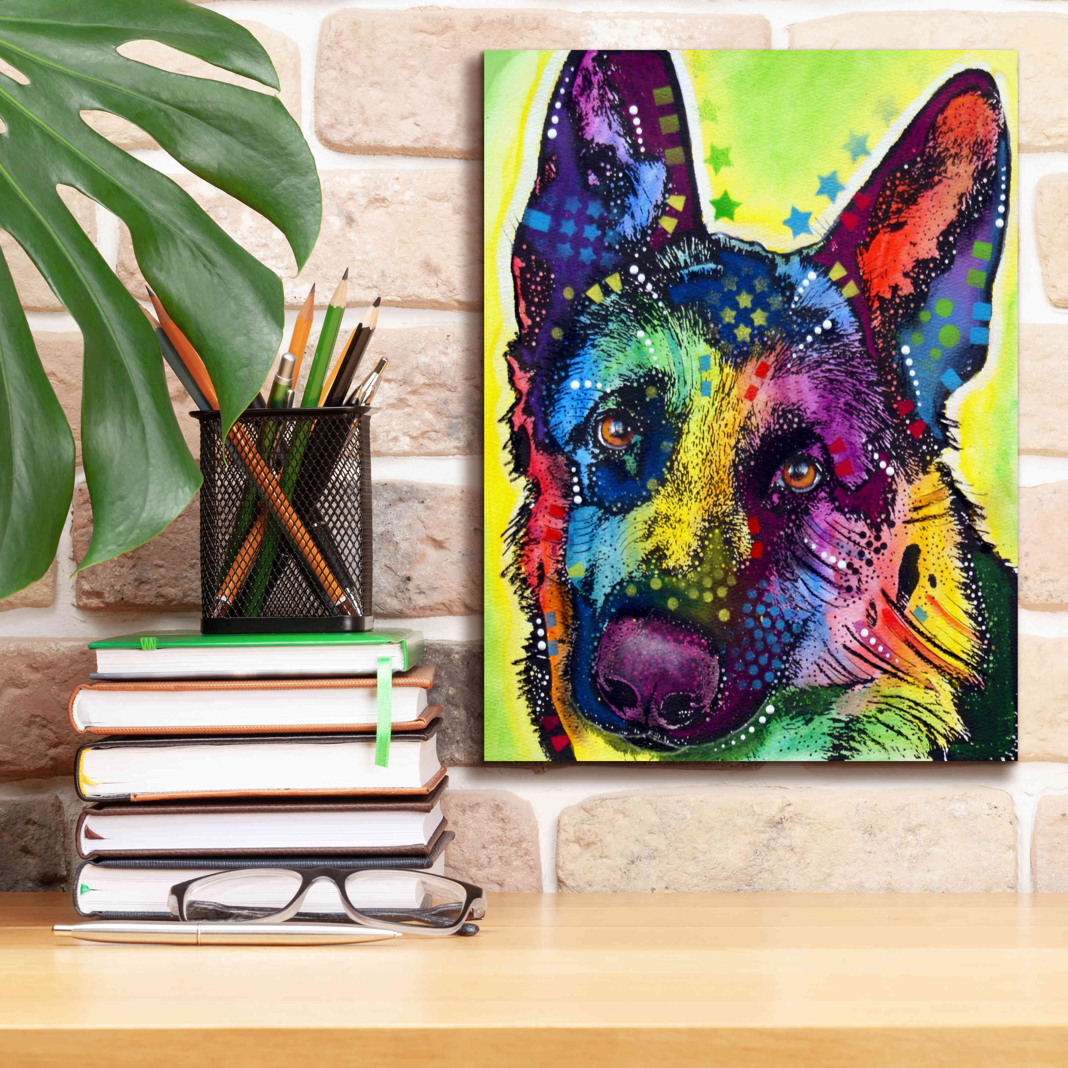 Red Barrel Studio® German Shepherd 1 by Dean Russo - Wrapped Canvas ...