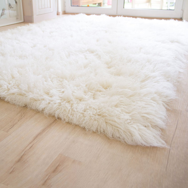 Isabelline Original Greek flokati Rug Sonia made of wool 2000 g/m² ...