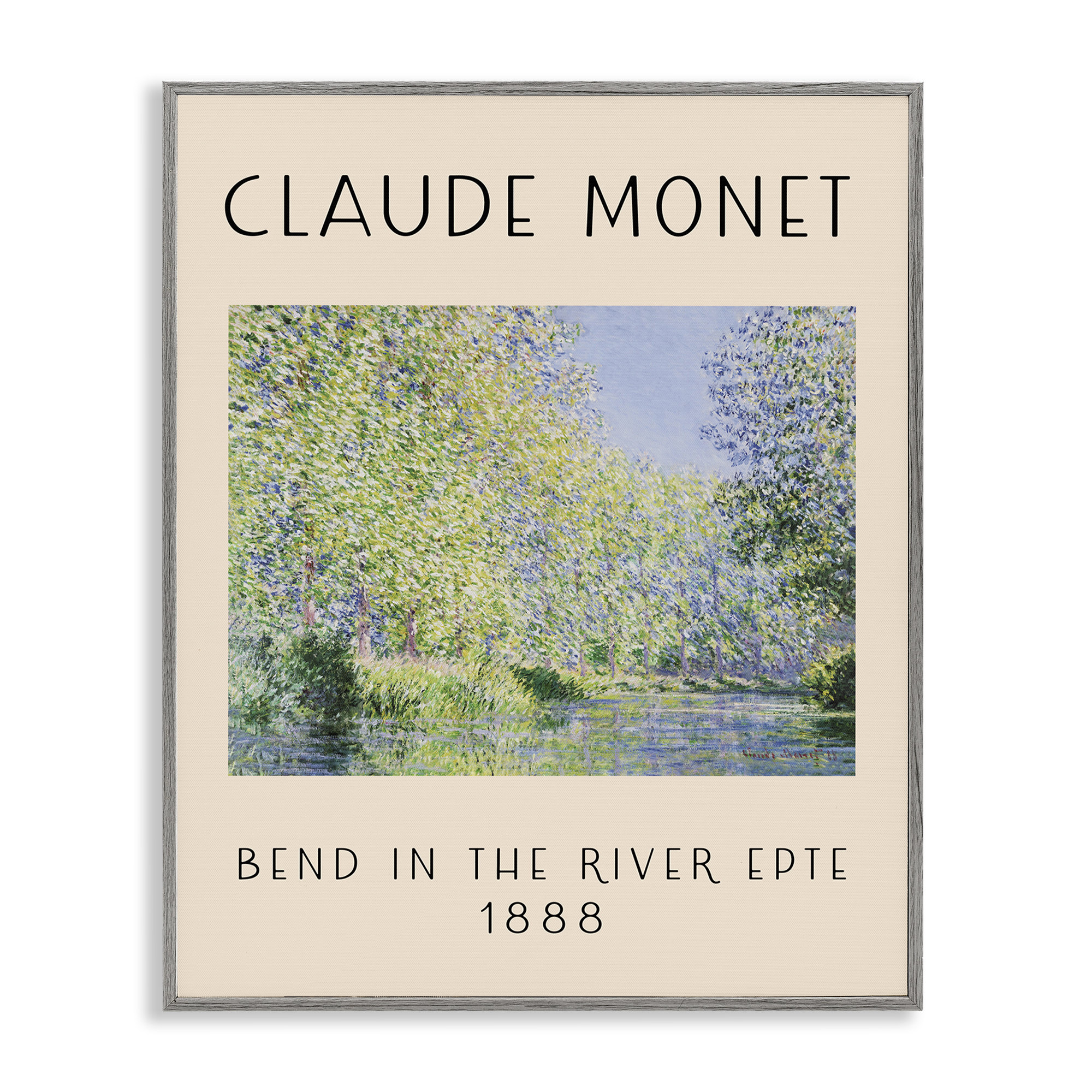 Ebern Designs Classic River Bend Monet Framed Giclee Art by Daphne Polselli | Wayfair