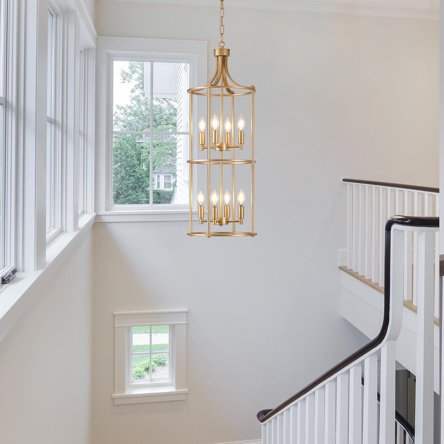 Trent Austin Design Tiered Lantern Chandelier Light Fixture For High ...