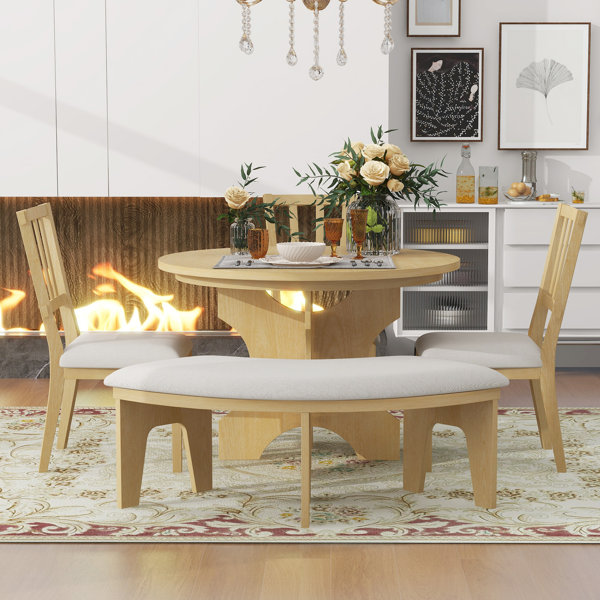 Dining Table with Chair and Bench Kitchen & Dining Room Sets You'll ...