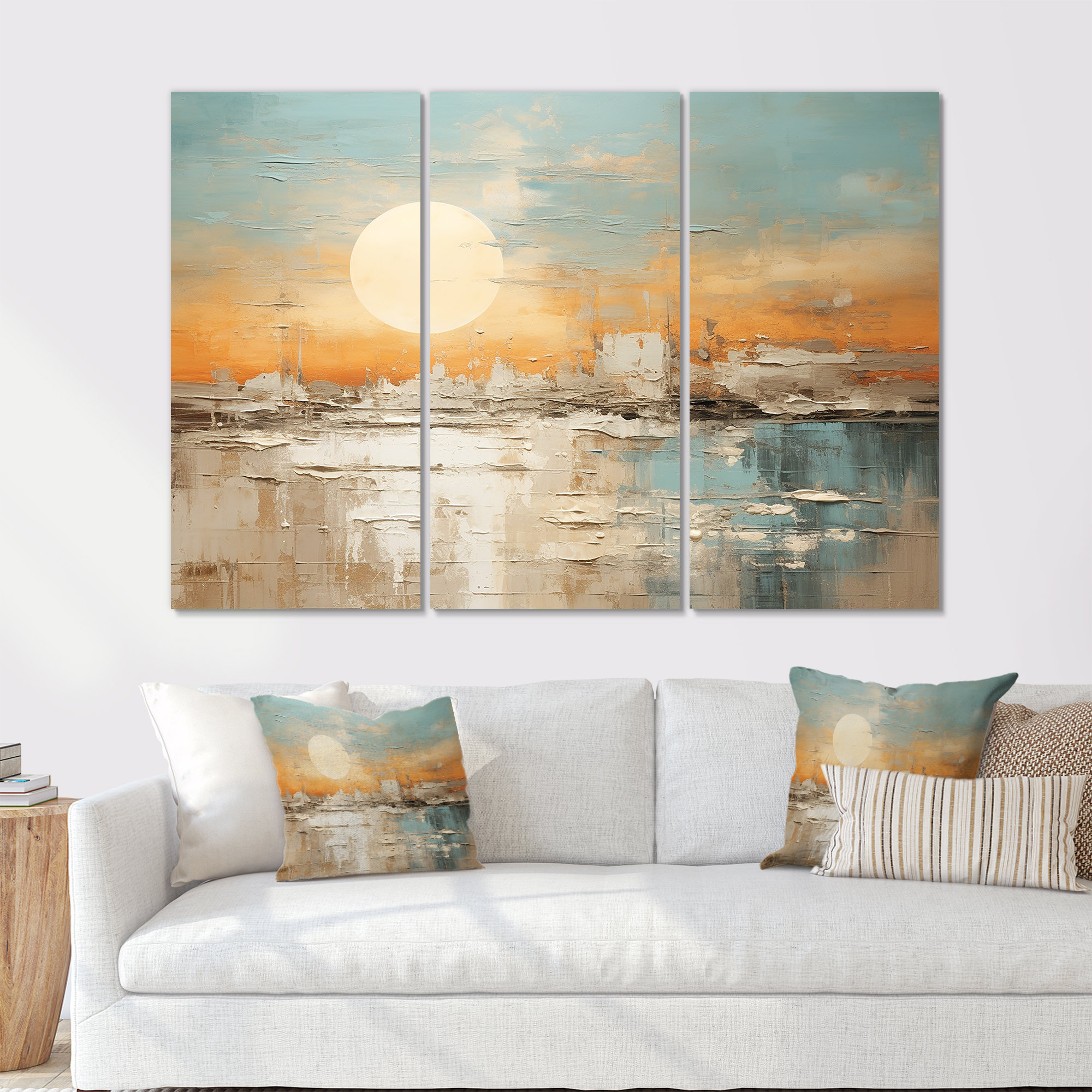 Beachcrest Home™ Pohl - Coastal Sunset Wall Art Set | Wayfair