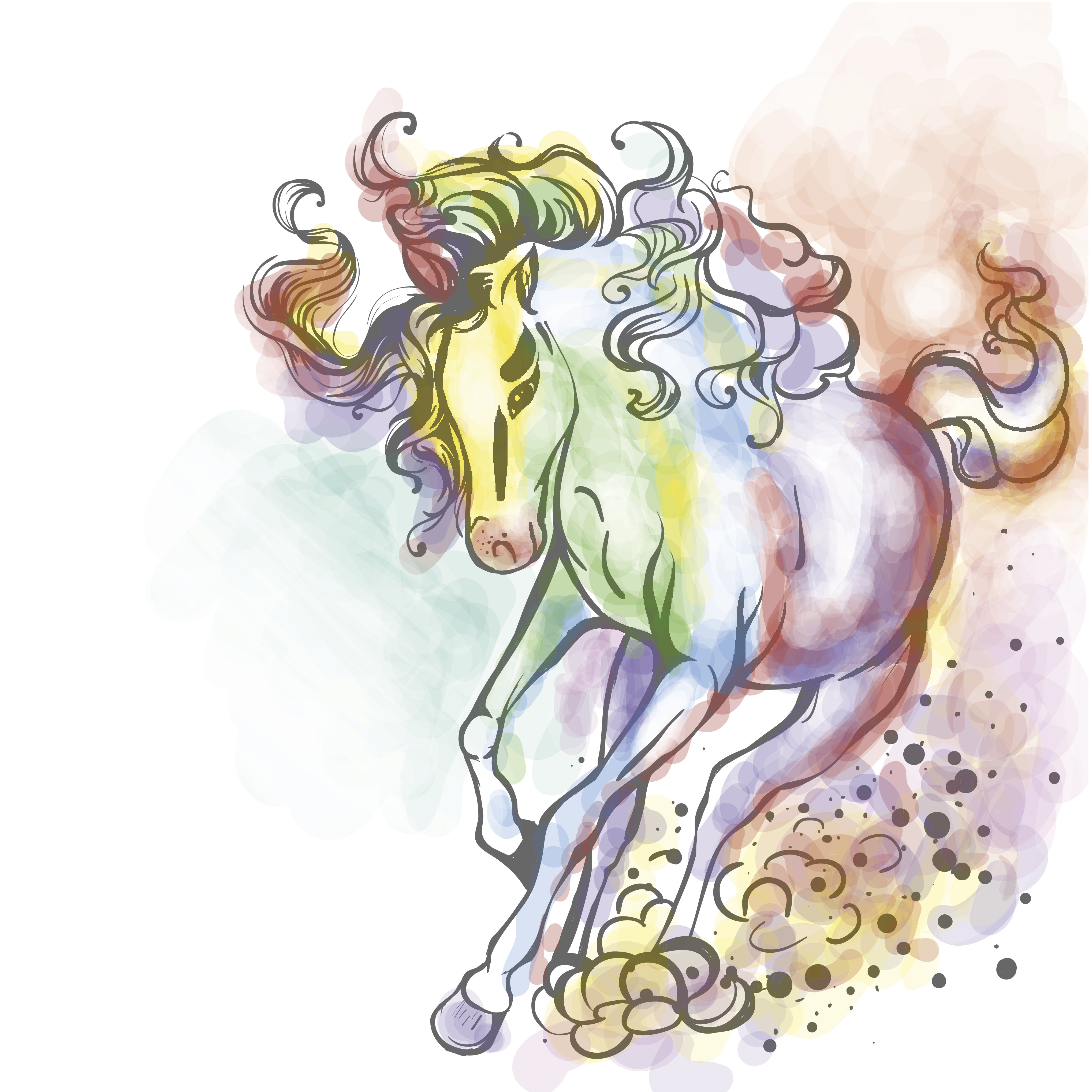 Zoomie Kids Horse by Kadriya - Wrapped Canvas Art Prints | Wayfair.co.uk
