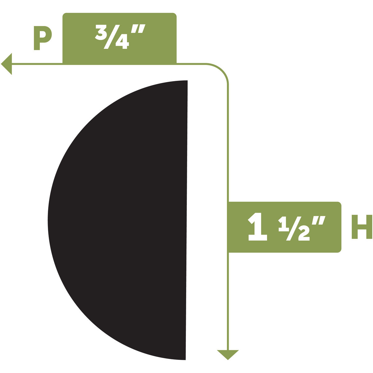 Ekena Millwork Half Round Flexible Moulding | Wayfair