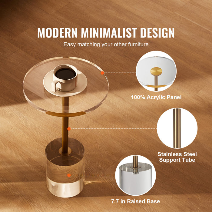 Mercer41 Radee Pedestal End Table & Reviews | Wayfair