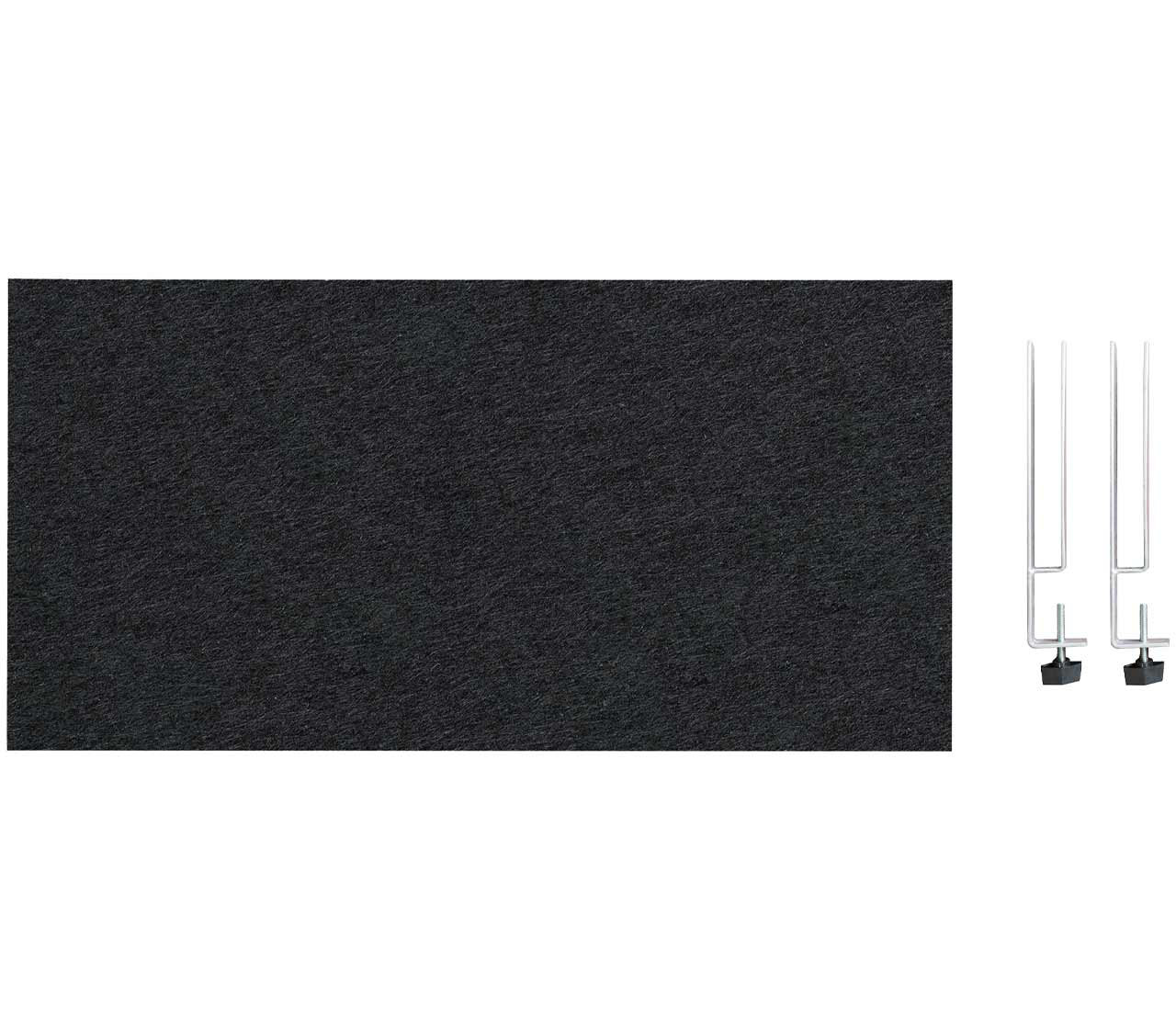 Versare Soundsorb Edge Clip Desktop Privacy Panels - 24" X 12 ...