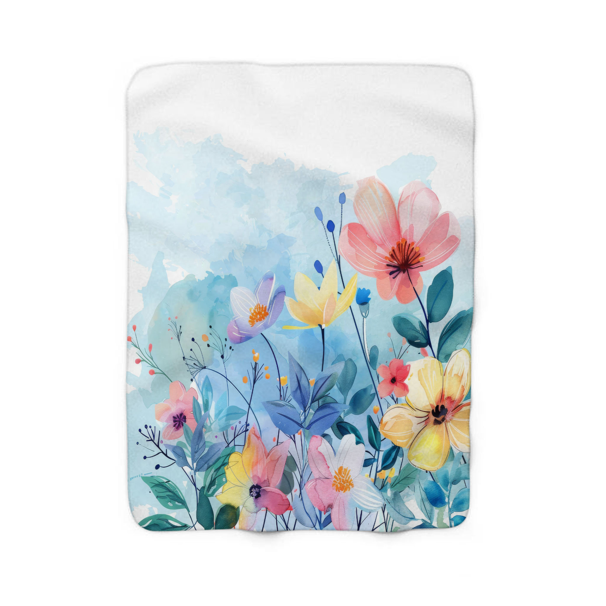 MentionedYou Floral Watercolor Dreamscape Blanket | Wayfair
