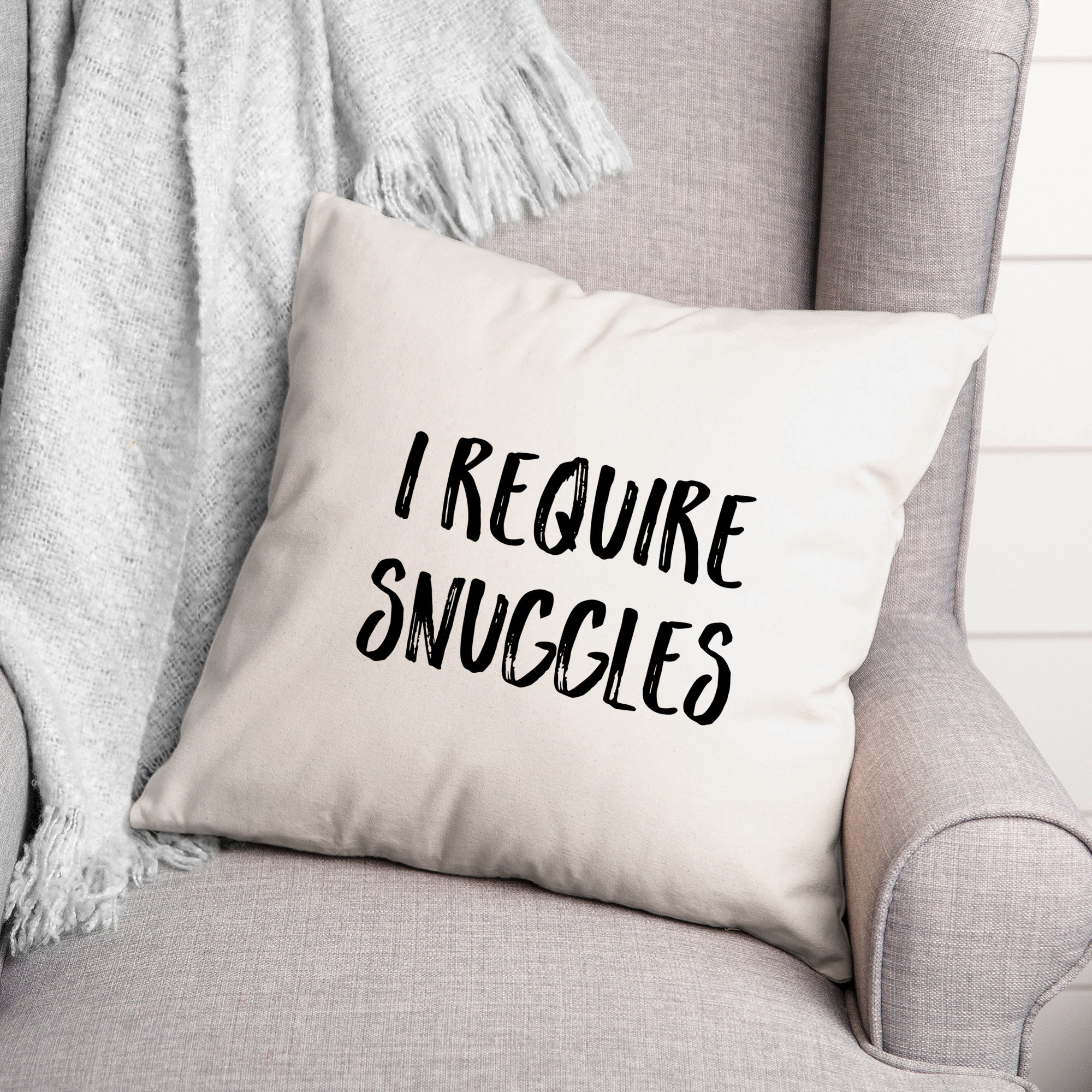 Designs Direct Creative Group Autumn Is for Snuggles Throw Pillow | Wayfair