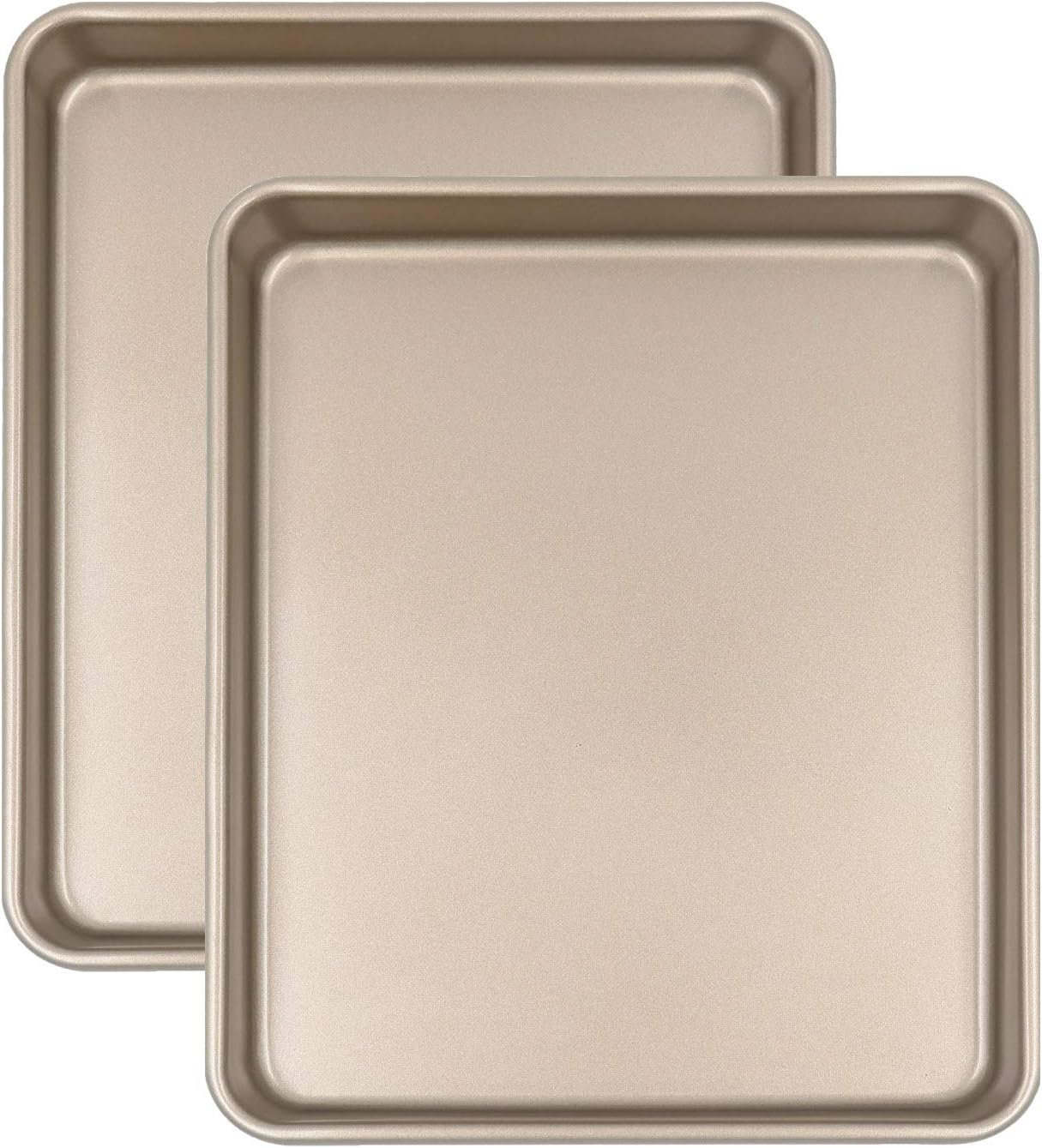 Anadea Toaster Oven Pans Set Of 2, 11-Inch Nonstick Baking Sheet Pans ...