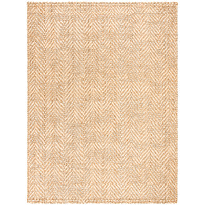 Ebern Designs Gardell Natural Fiber Hand Woven Jute Chevron Rug ...