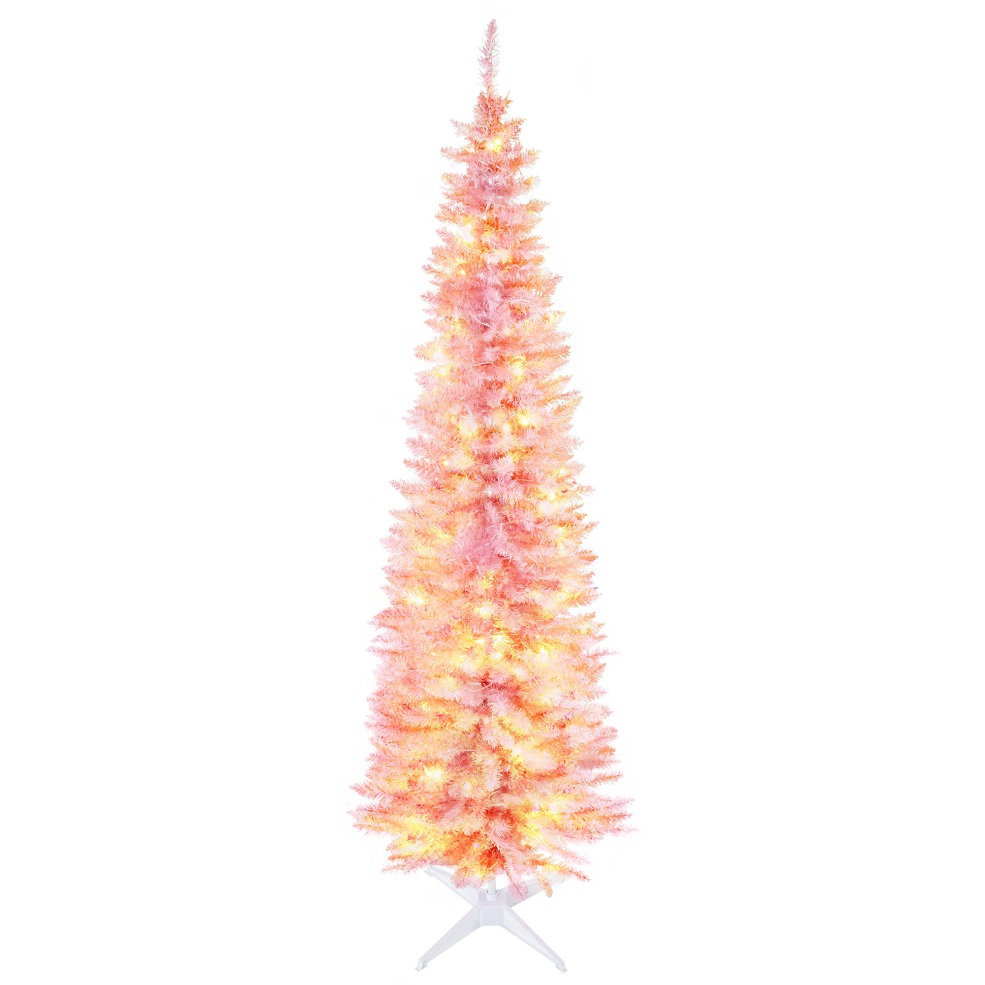 The Holiday Aisle® 7' Lighted Fir Christmas Tree | Wayfair