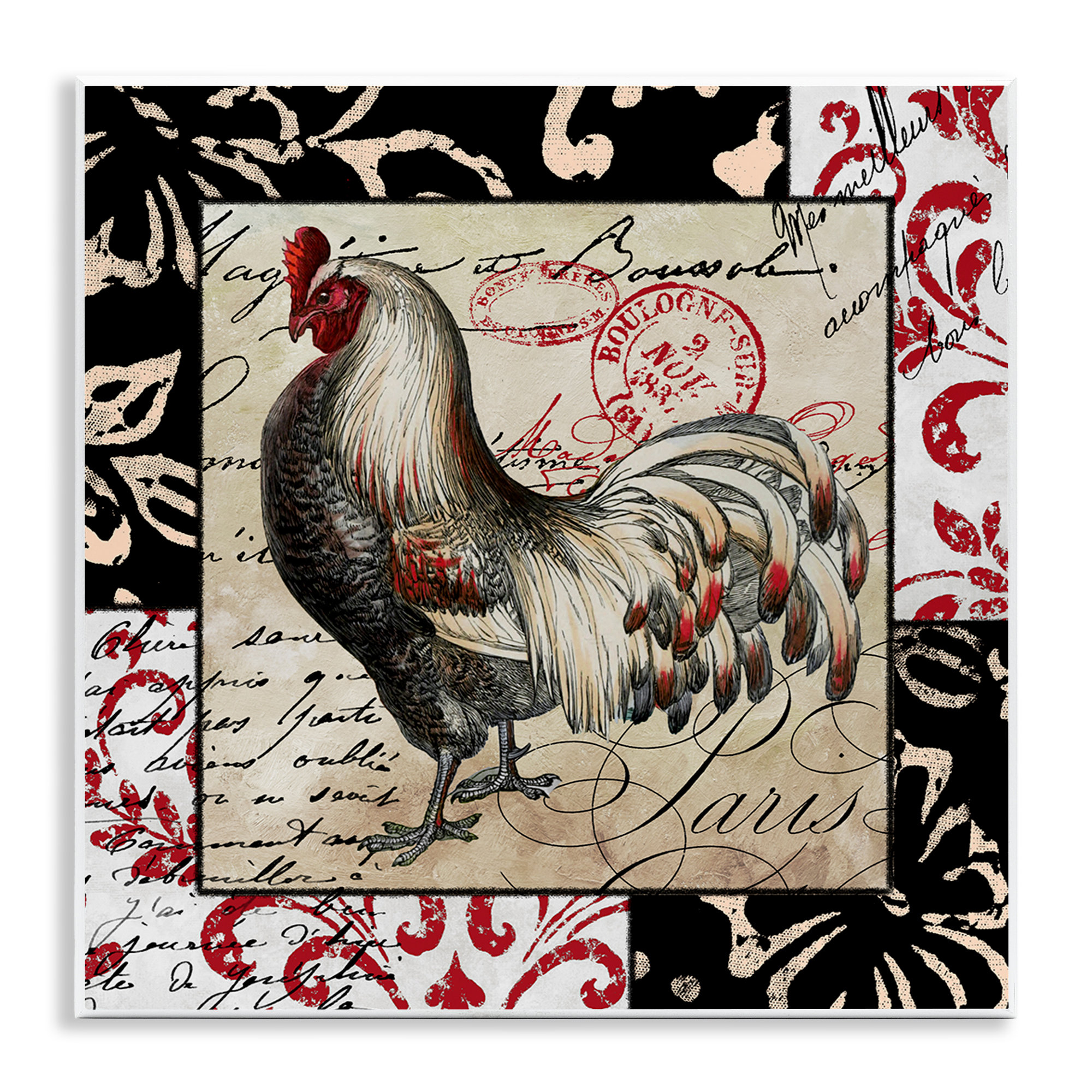 Dakota Fields Hen with Vintage Cursive Wall Plaque Art by Sasha ...