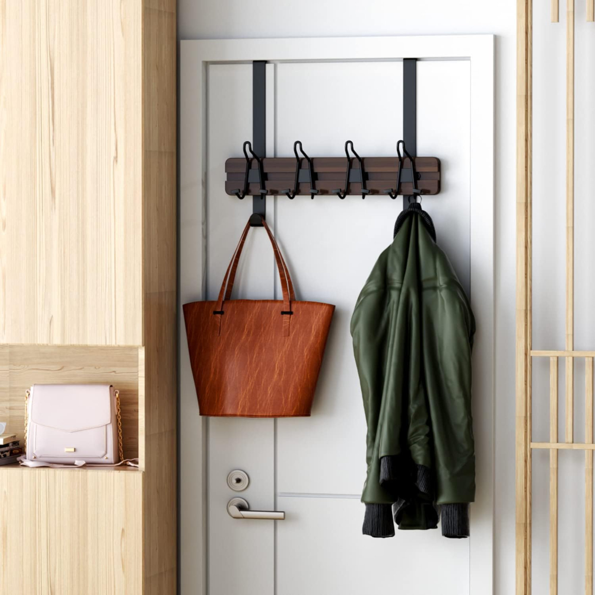 17 Stories Eun 4 - Hook Wall Mounted Coat Rack | Wayfair