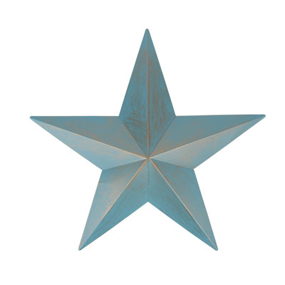 Charlton Home® 36" Country Rustic Star Outdoor Patio Wall Decor ...
