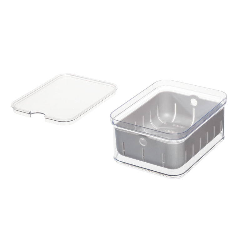 iDesign Recycled Plastic Crisp Produce and Food Storage", Clear Bin ...