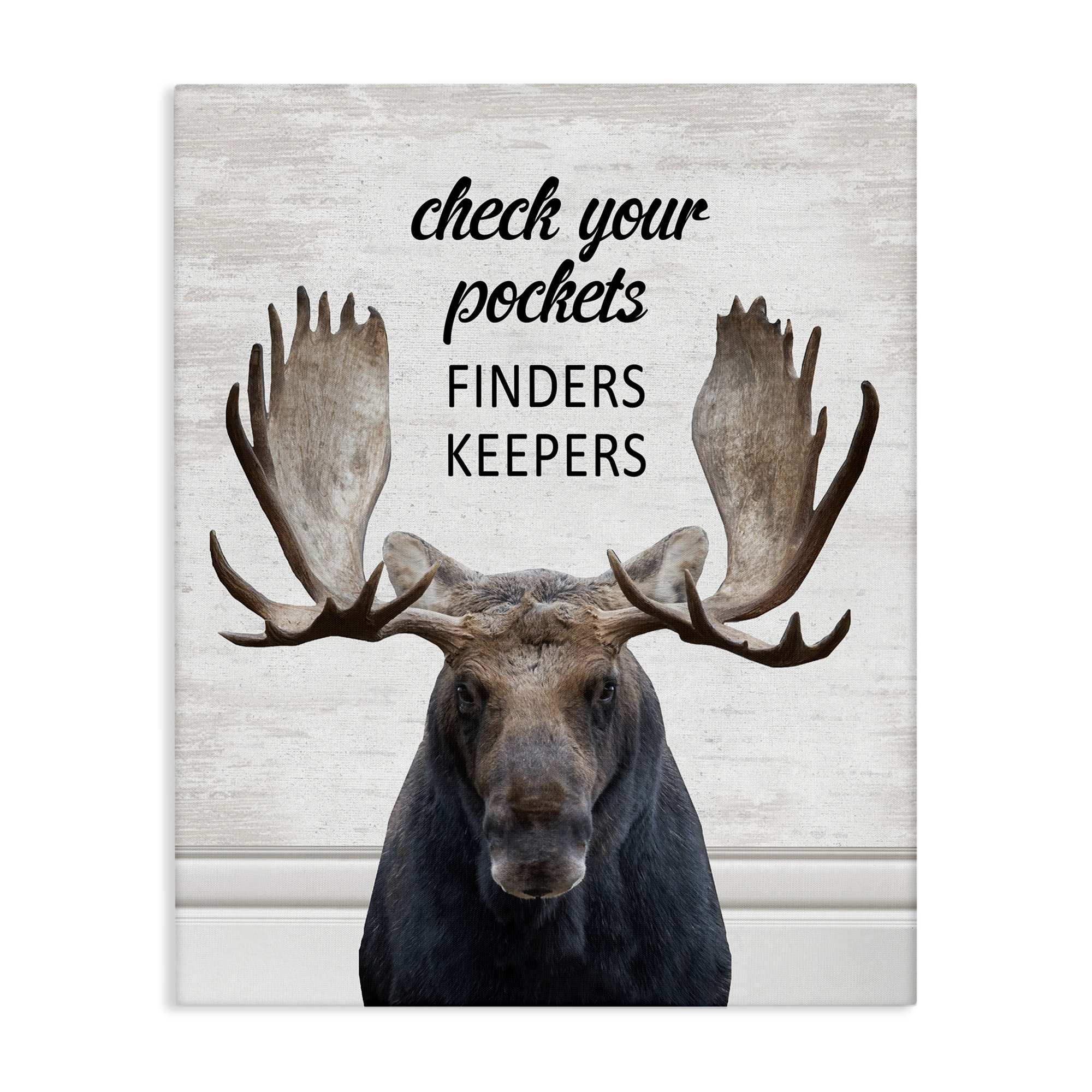 Dovecove Check Pockets Laundry Reminder Canvas, design by Lettered and ...