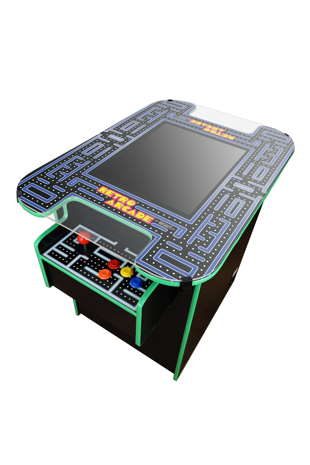 Suncoast Arcade Cocktail Arcade Machine with 19" Monitor and 60 Retro ...