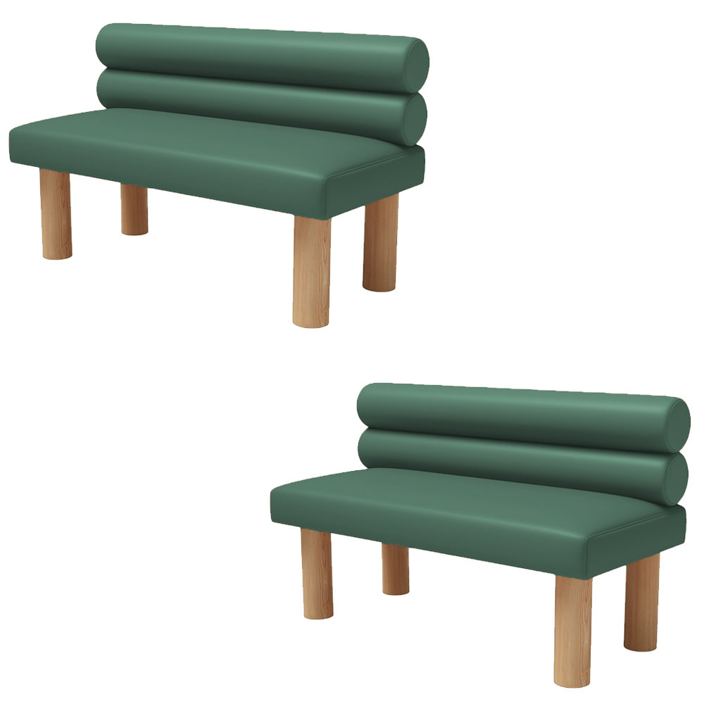 Canadian Linen Modern And Simple Cafe Restaurant Bench(set Of 2 ...