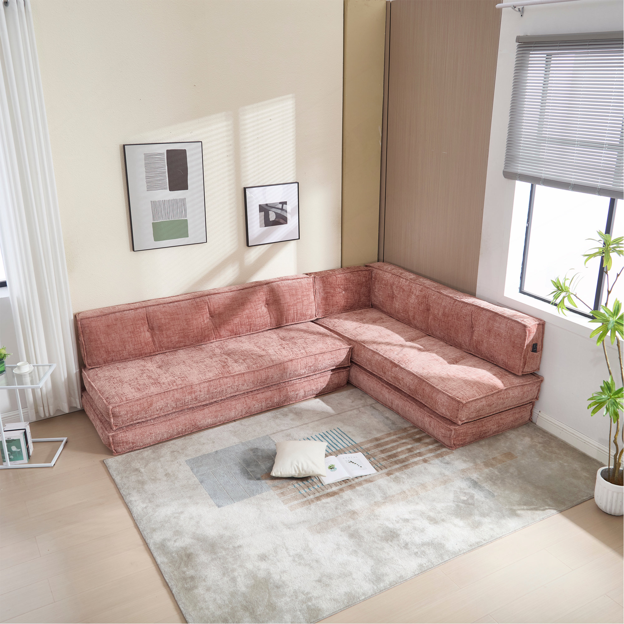 Ebern Designs Chenille Material, Can Be Combined At Will, Complete ...