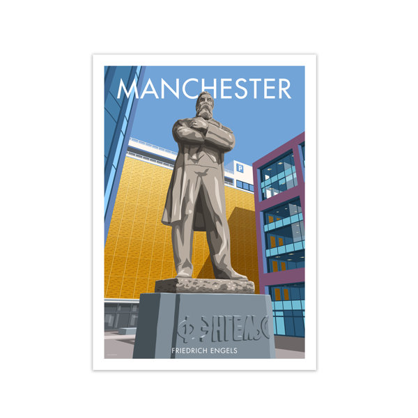 East Urban Home Manchester Engels by Stephen Millership - Graphic Art ...