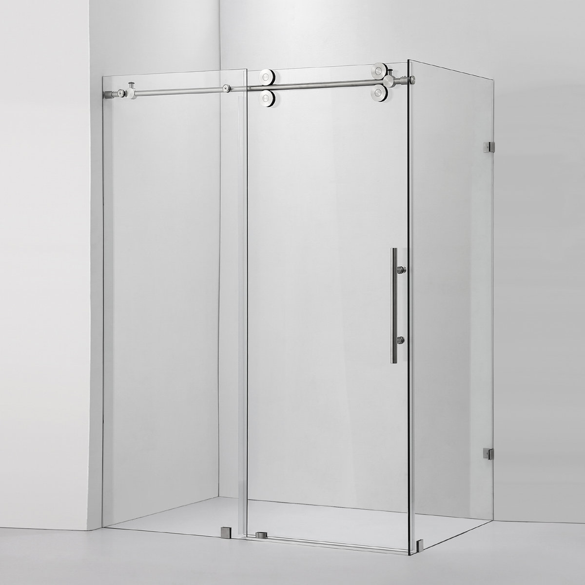 Vinnova 52" W X 36"D X 78" H Frameless Rectangle Shower Stall - Wayfair ...