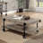 Trent Austin Design Industrial Style Coffee Table With Open Bottom ...