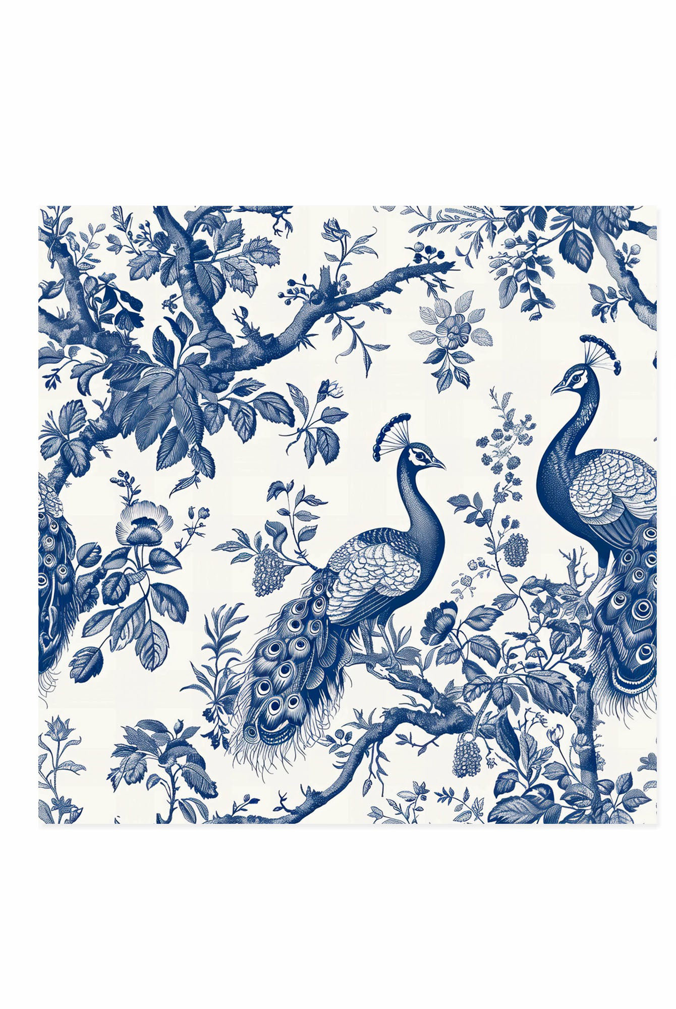 Bungalow Rose World and Countries Chinoiserie Pattern Peacock Birds III ...