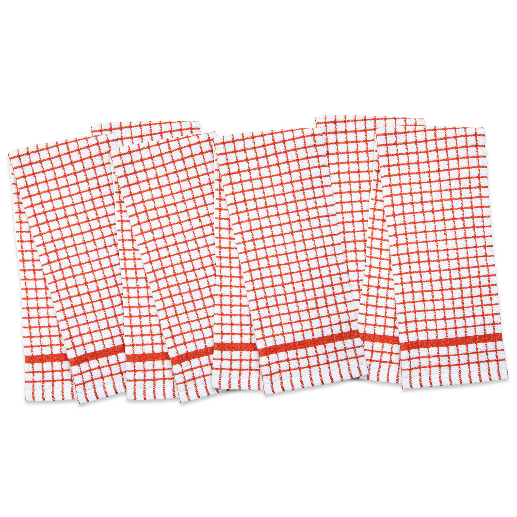 ArkwrightLLC The Sloppy Chef Classic Checkered 6-Piece Kitchen Towels ...