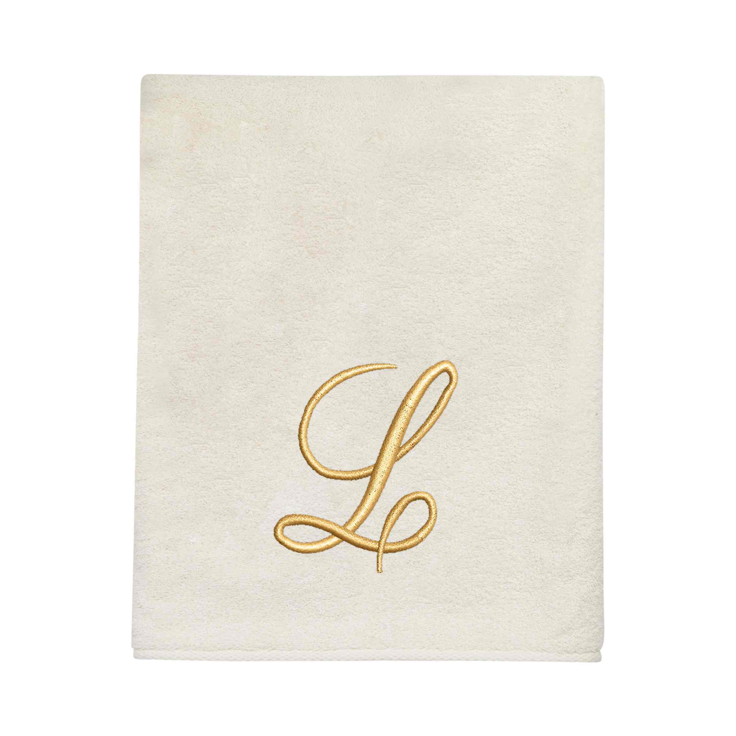 Winston Porter Zakaryan Bath Towel Letter L | Wayfair