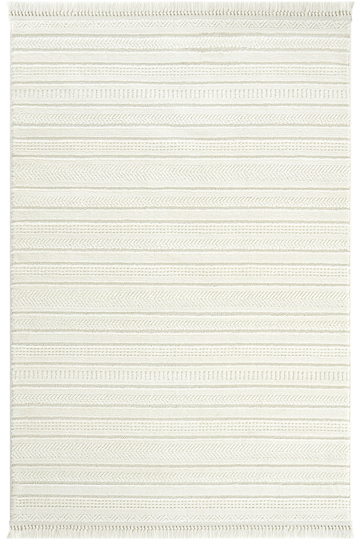 Hokku Designs Dream Cream Soft and Shiny Textured Cut Pile Rug | Wayfair