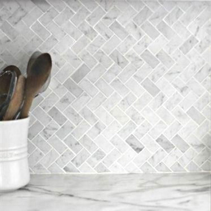dCOR design 1" x 1" Marble Mosaic Tile | Wayfair