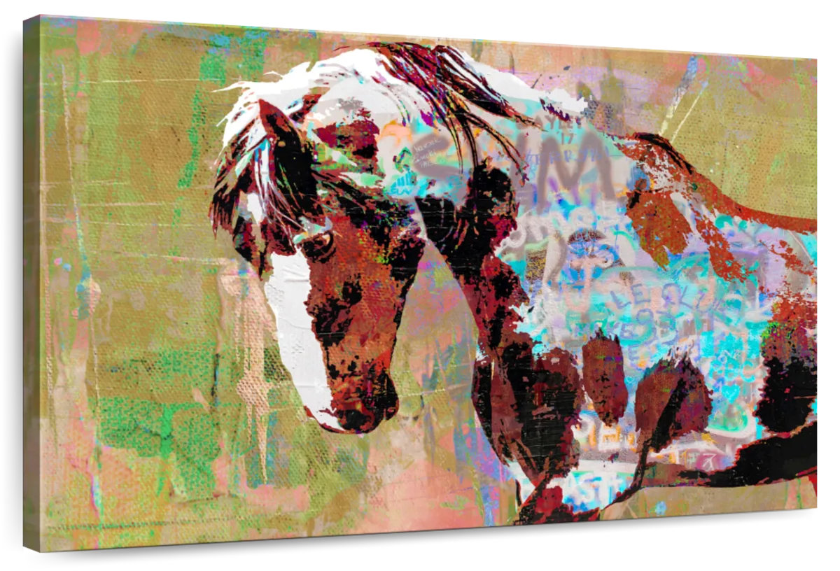 Ebern Designs Brampt Picasso The Famous Wild Mustang | Wayfair