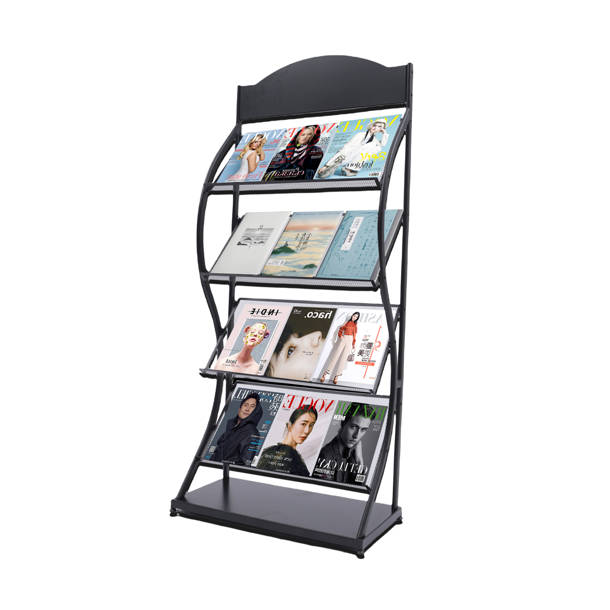 Inbox Zero Pearisburg Metal Free Standing Magazine Rack | Wayfair