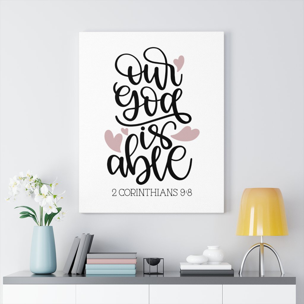 Express Your Love Gifts Scripture Canvas Our God Is Able 2 Corinthians ...