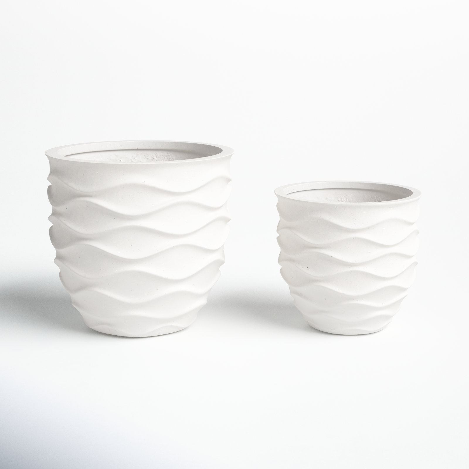 Joss & Main Gabby 2-Piece Magnesium Oxide Pot Planter Set & Reviews ...