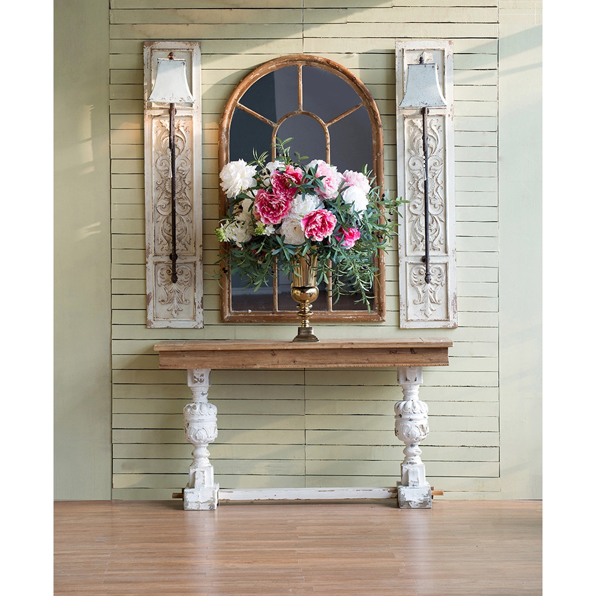 One Allium Way® Buffet Table, 59.1X17.7X32.3", Chic Rustic Entrance ...