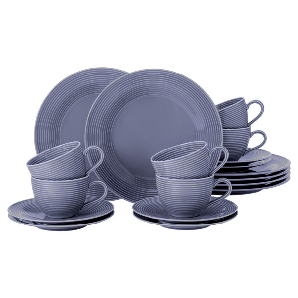 Seltmann Weiden Beat 18 Piece Porcelain Dinnerware Set - Service for 6 ...