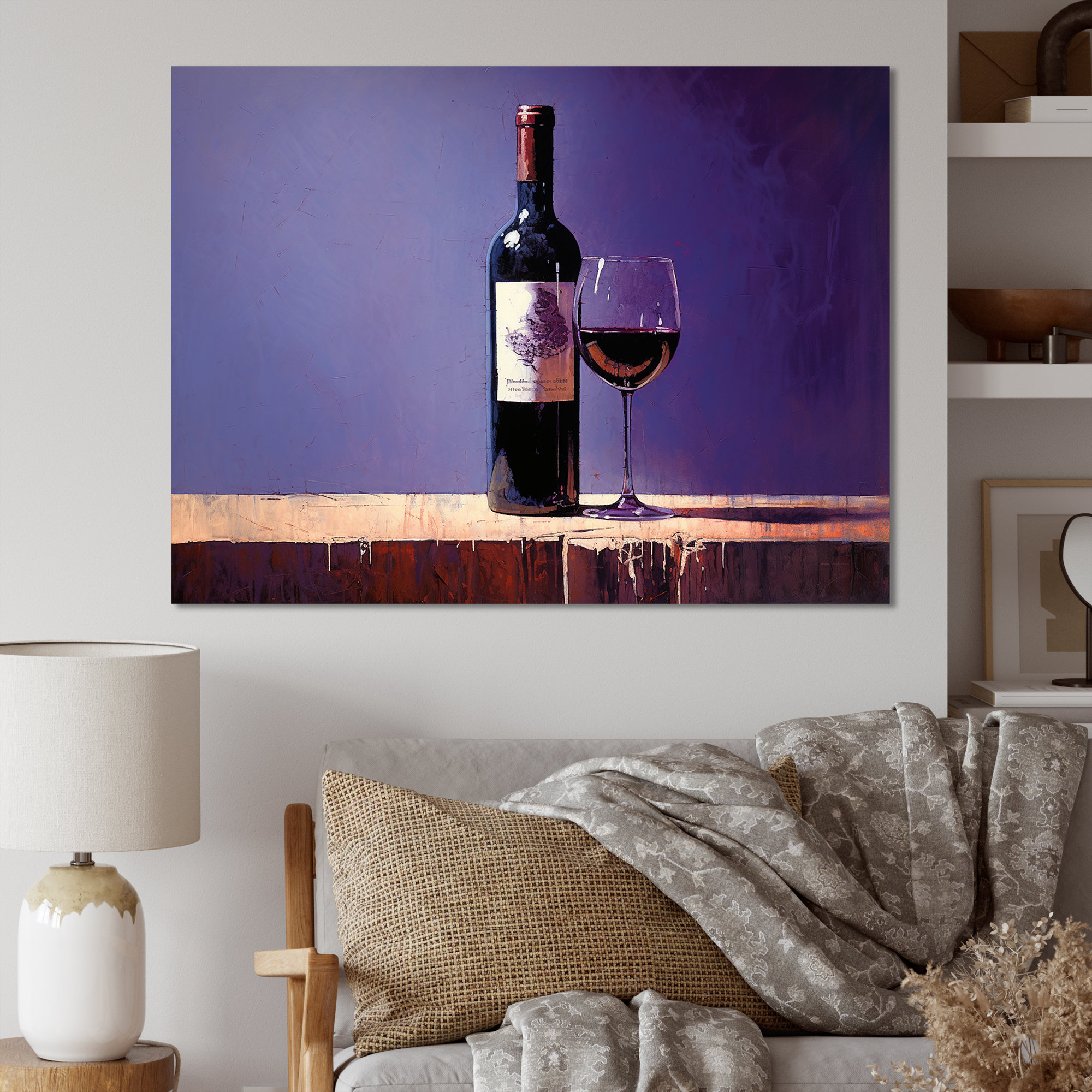 Design Art Syrahs Shadow I On Canvas Print | Wayfair