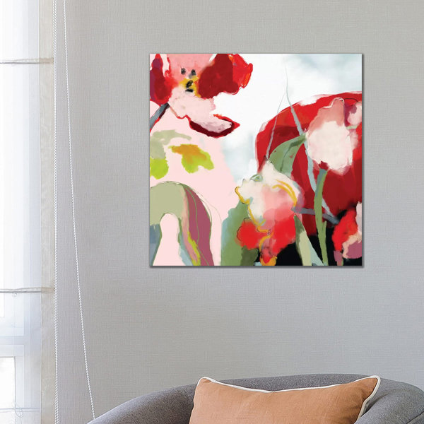 Lark Manor Abstract Bloom Square by Ana Rut Bré - Gallery-Wrapped ...