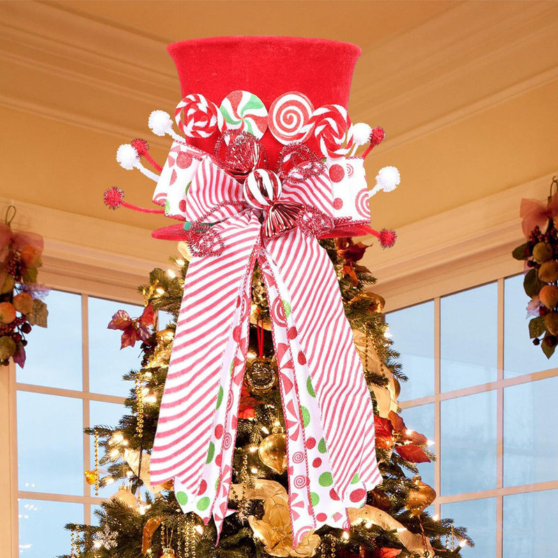 Candy Tree Topper Red And Green Candy Tree Topper – Julie Butler